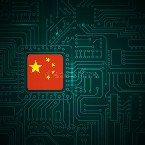 Electric Circuit China Background Stock Vector Illustration Of Device Digital 271060451