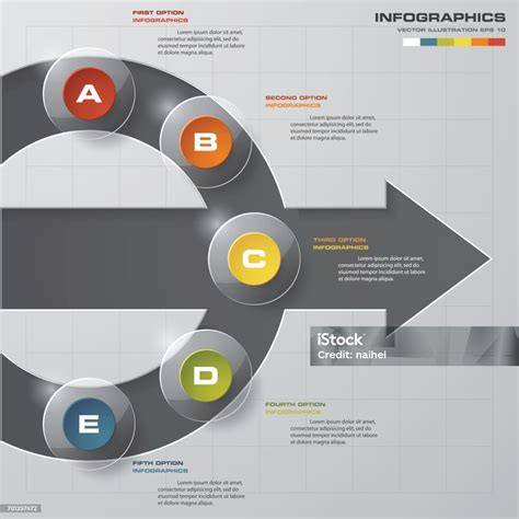 5 단계 인포 그래픽 요소를 추상화 합니다 벡터 일러스트입니다 0명에 대한 스톡 벡터 아트 및 기타 이미지 0명 3차원 형태 개념과 주제 Istock