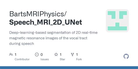 Github Bartsmriphysics Speech Mri 2d Unet Deep Learning Based Segmentation Of 2d Real Time