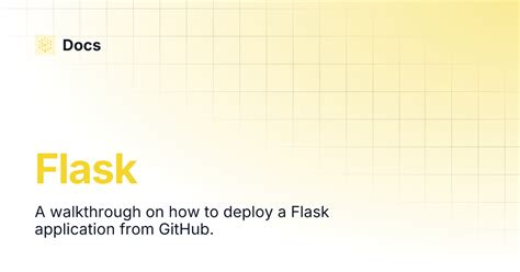 Flask Docs