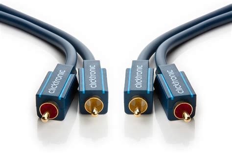 Clicktronic Stereo Ljudkabel 2x Rca Rca Kablar