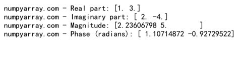 Numpy中的zeros函数和复数操作：全面指南极客教程
