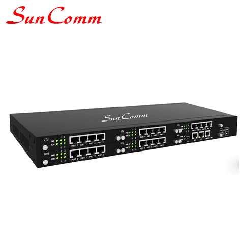 Sc 5001 20e1 Trunk Gateway With 20 Isnd Pri E1 Support Sip Protocol