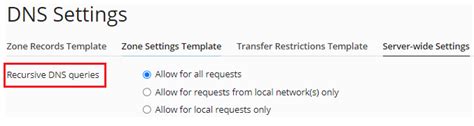Change The Settings Of Recursive DNS Queries In Plesk Eukhost