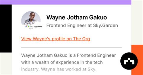 Wayne Jotham Gakuo Frontend Engineer At Skygarden The Org