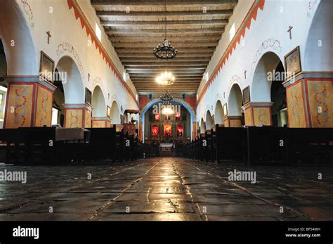 Interior Of Mission San Juan Bautista California Usa Used In The