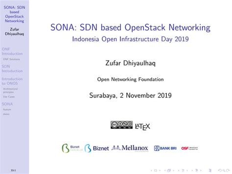 Sona Sdn Based Openstack Networking Ppt