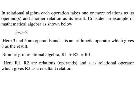 PPT Relational Algebra Operators PowerPoint Presentation Free Download ID 4034498