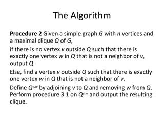 Maximum Clique Detection Algorithm PPT Technology Computing