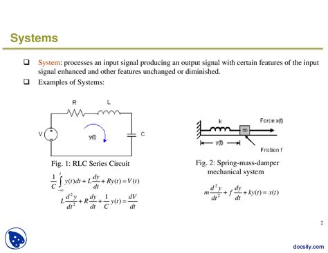 Classification Of Systems Theory Of Signals And Systems Lecture Slides