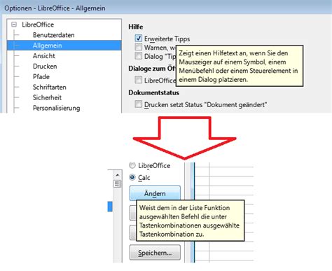 assigning functions to shortcut keys english ask libreoffice