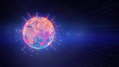 Futuristic Hud Globe Animation 38029675 Stock Video At Vecteezy
