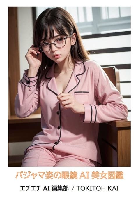 Illustrated Book Of AI Beauties With Glasses In Pajamas A Collection Of Images That Will Make