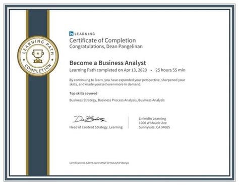 Certificate Of Completion Emotional Intelligence For Project Managers