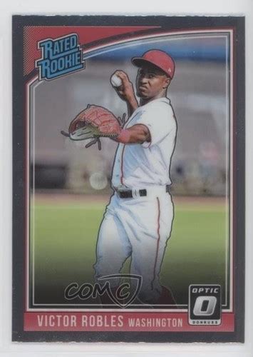 2018 Donruss Optic Rated Variation Victor Robles Ball Next To Face Rookie Rc Ebay