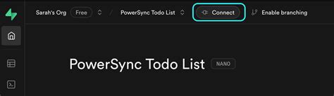 Database Connection Powersync