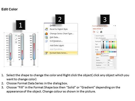 0414 Three Thermometers Column Chart Powerpoint Graph PowerPoint Slide Presentation Sample