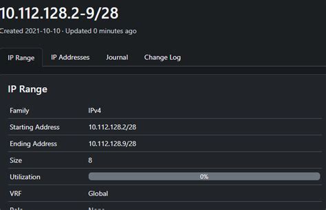 Utilization In Prefix When IP Range Is Defined Netbox Community