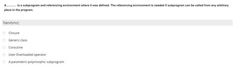 Solved A Is A Subprogram And Referencing