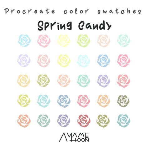 Procreate Color Palette Procreate Color Swatches Procreate Etsy