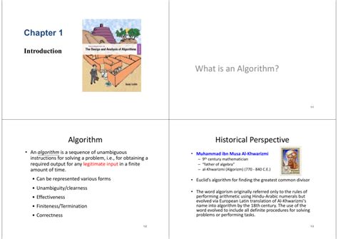 Introduction To Algorithms Definition And Design