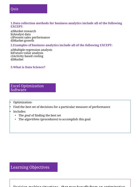 Session 11 And12 Excel Optimization Software Pdf Sensitivity Analysis