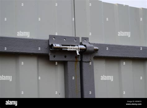Latch On Gate Stock Photo Alamy