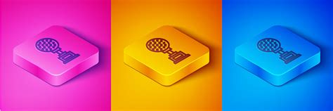 핑크와 오렌지 블루 배경에 고립 된 골프 아이콘이있는 등도 성라인 어워드 컵 우승자 트로피 기호 챔피언십 또는 경쟁 트로피 스포츠 성취 기호 정사각형 버튼입니다 벡터 1위에