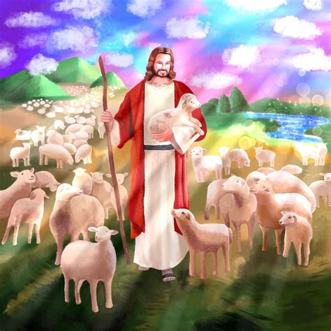 길 잃은 어린양과 예수님 By 강폭닥 노트폴리오