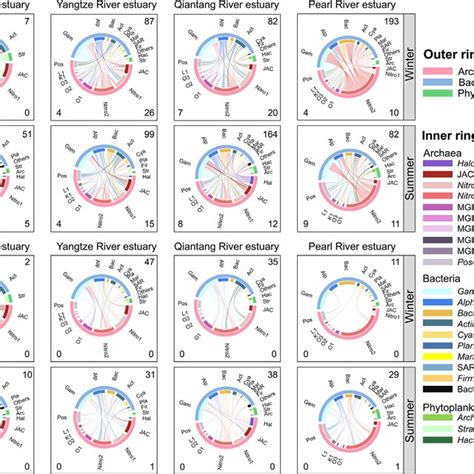 Chord Diagrams Showing The Direct Archaeal Intra Domain Associations