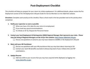 Free Simple Deployment Checklist Templates PDF ExcelSHE