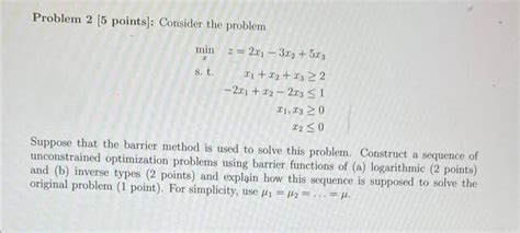 Solved Problem 2 5 Points Consider The Problem