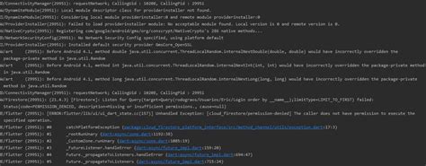 Cloud Firestore Returns Permission Denied Error Issue 64590