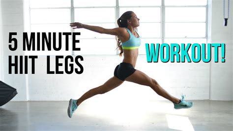 5 Minute Hiit Legs Workout Youtube
