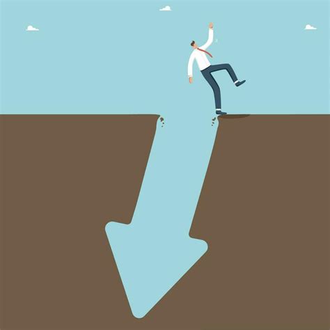 High Riskiness Of Investments Financial Difficulties Decline In The