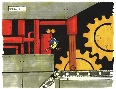 Concept Artwork Of Metropolis Zone From ‘sonic Sonic The Hedgeblog