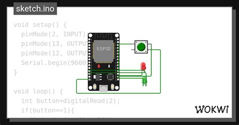 Switch Interfacing Wokwi Esp32 Stm32 Arduino Simulator