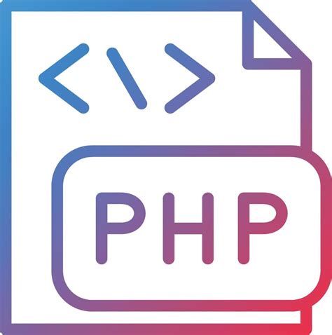 Vector Design Php File Icon Style Vector Art At Vecteezy
