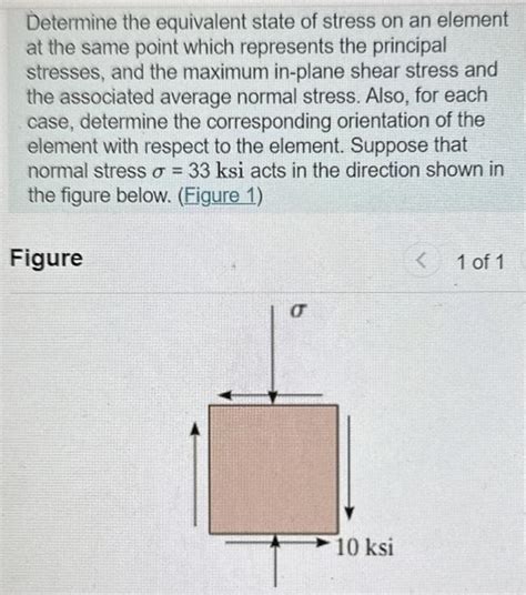 Solved Determine The Orientation Of Principal Planes Of
