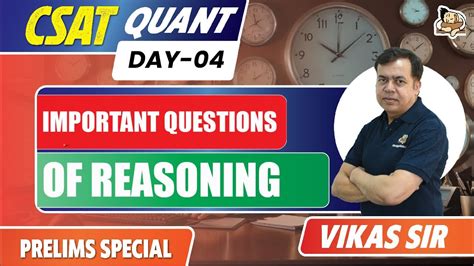 Master These Key Reasoning Questions For Exam Success UPSC Prelims CSAT 2025 YouTube