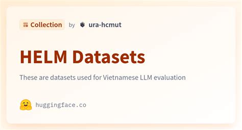 Helm Datasets A Ura Hcmut Collection
