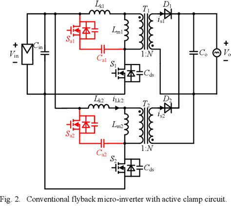 Figure 2 From A Dcm Interleaved Flyback Micro Inverter With New
