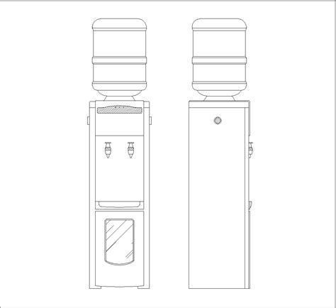 Вертикальный дозатор воды — Art Grea Dwg чертежи бесплатно проекты файлы