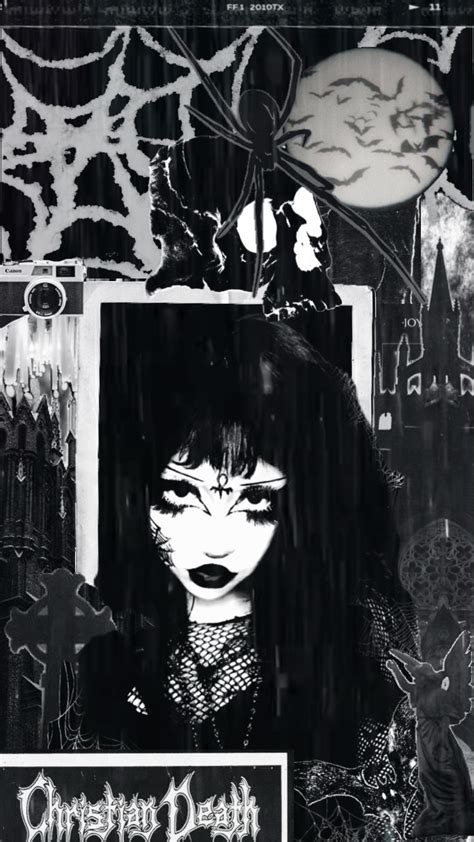 Goth Girl Aesthetic Wallpaper