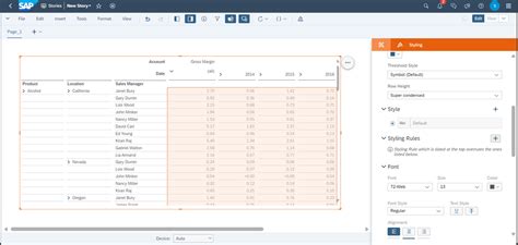 Dynamically Highlighted Totals And Subtotals In Sac Sap Community