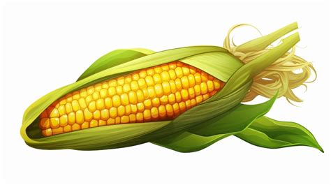 Premium Vector Corn On The Cob By Person