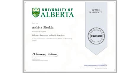 Ankita Shukla On Linkedin Completion Certificate For Software Processes And Agile Practices
