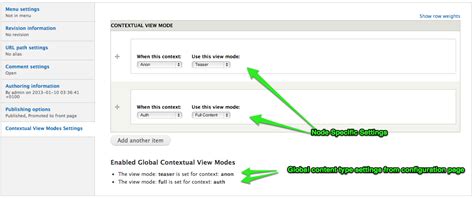 Contextual View Modes