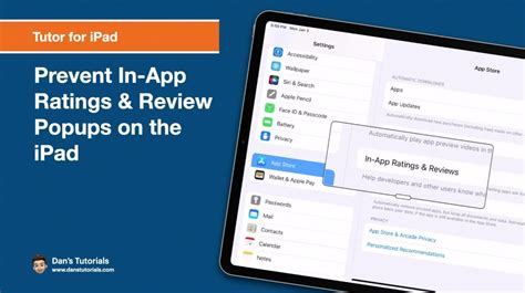 Prevent In App Ratings And Review Popups On The Ipad Dans Tutorials