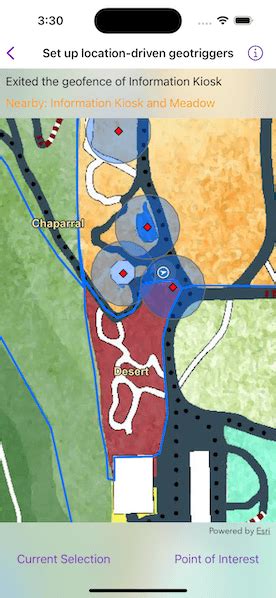 Set Up Location Driven Geotriggers Arcgis Maps Sdk For Swift Esri Developer